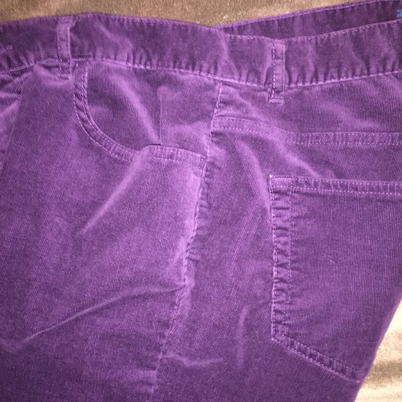 Chaps | Jeans | Chaps Purple Corduroy Straight Leg Pants | Poshmark